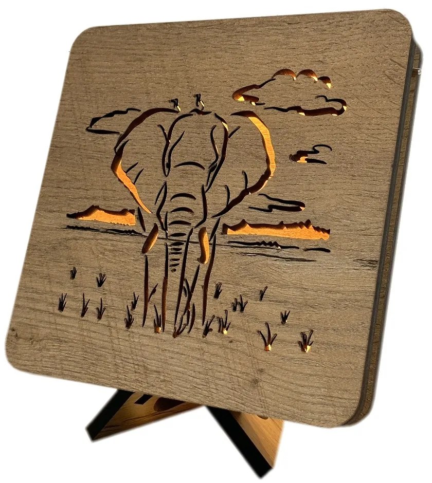 Li-Go "Slon" lampa 19x19cm provedení povrchu: bříza