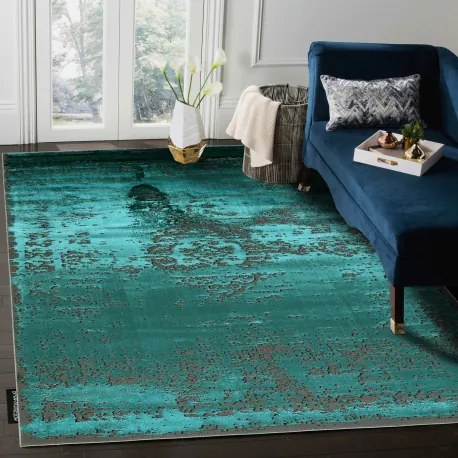 Moderní koberec DE LUXE 2083 ornament vintage Strukturální, zelená velikost 180x270 cm | krásné koberce cz