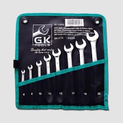 Sada klíčů očkopl. 8-22 mm 8 dílů chrom-obal GK Tools