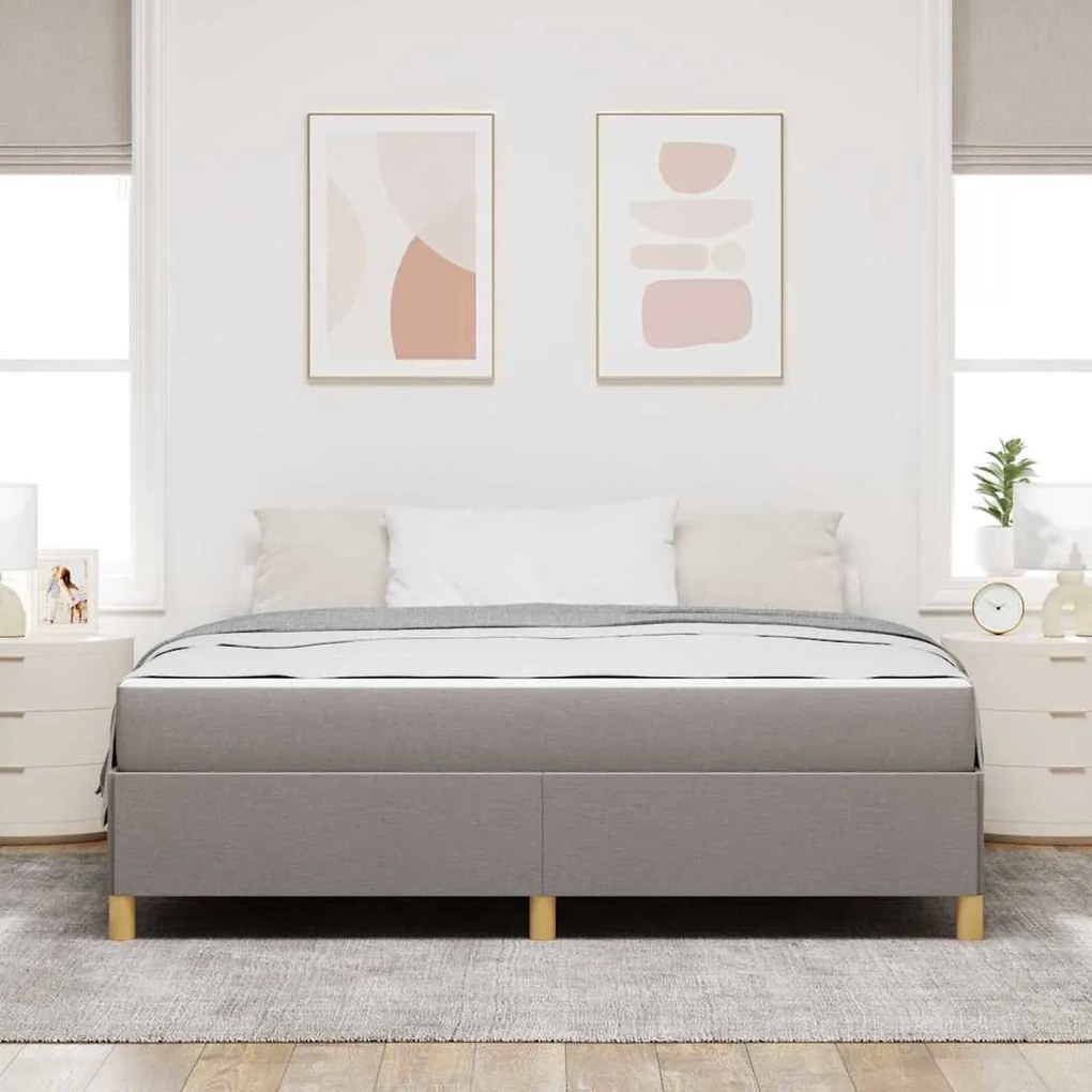 Rám postele Taupe 180 x 200 cm textil 3398959