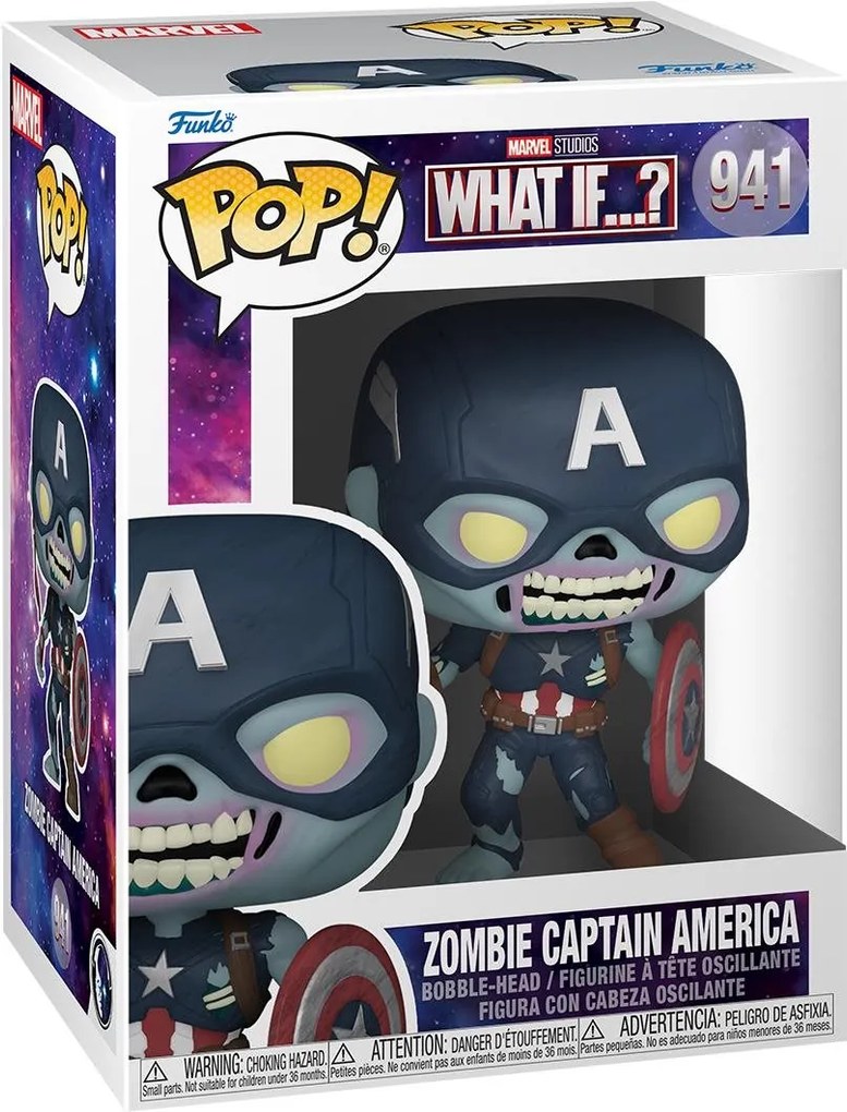Funko pop: marvel what if s2 - zombie captain america