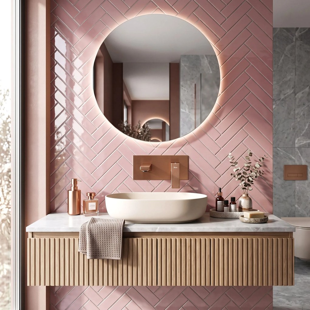 Rea, Podomítková vanová baterie PREMIUM REA Joe Brush Copper, REA-B4509