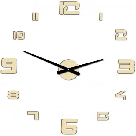 Nástěnné hodiny samolepicí velké Moderní hodiny | SENTOP 12P021 PLEXI 2D