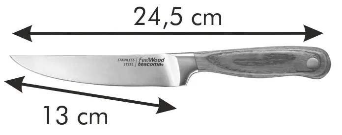 TESCOMA Nůž univerzální FEELWOOD 13 cm