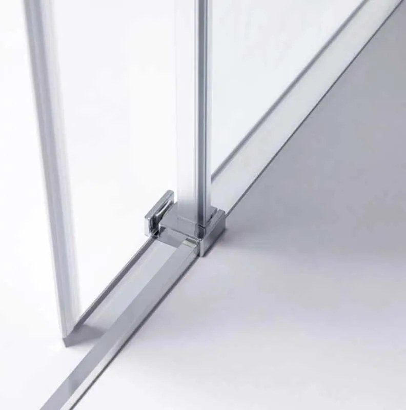 BPS-koupelny Čtvercový sprchový kout HYD-SK90B 90x90 chrom/transparent - bez vaničky