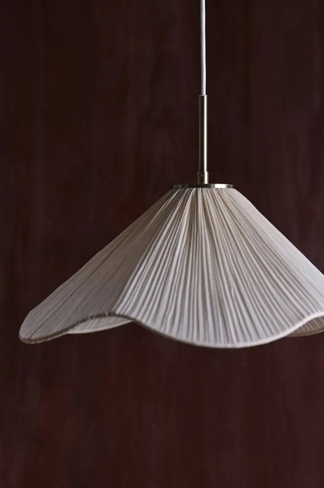 Krémové látkové závěsné svítidlo ø 50 cm Lunaria – Jotex