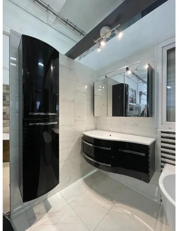 Kingsbath Vanessa Black 110 koupelnová skříňka s umyvadlem Orientace: Levá