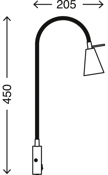 Briloner 2082-016 - LED Nástěnná lampa COMFORT LIGHT 1xGU10/5W/230V bílá