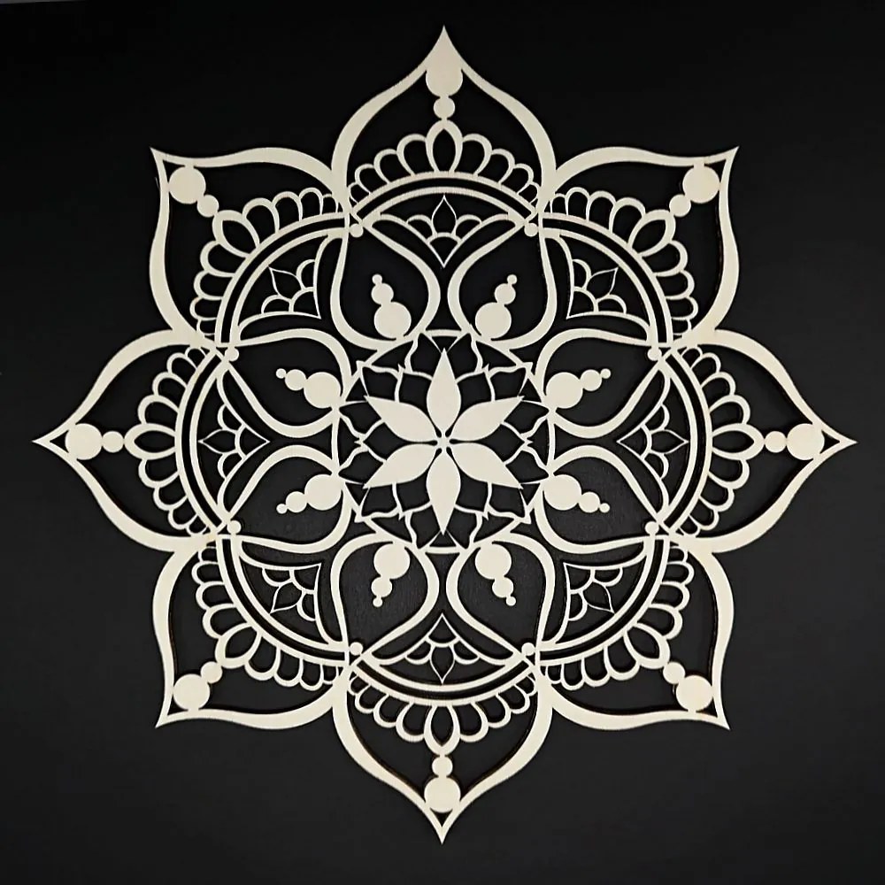 AMADEA Dřevěný obrázek k vymalování mandala 20 cm