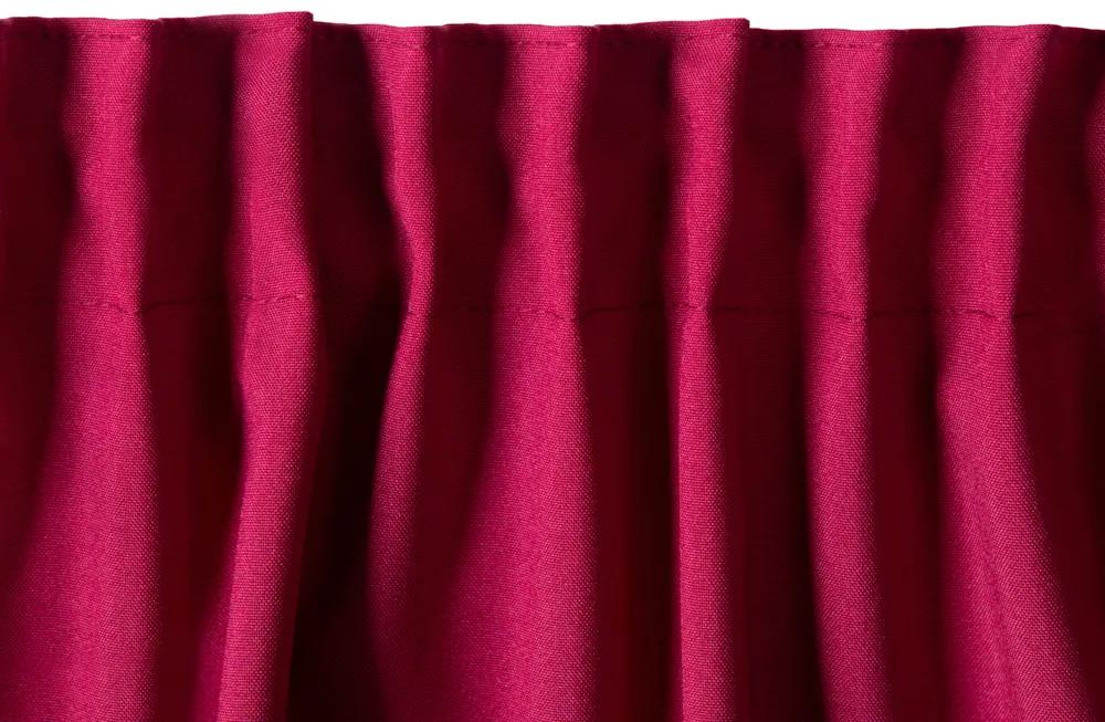 Biante Sametový závěs Velvet Premium SVP-007 Malinově červený - šířka 270 cm 270x150 cm