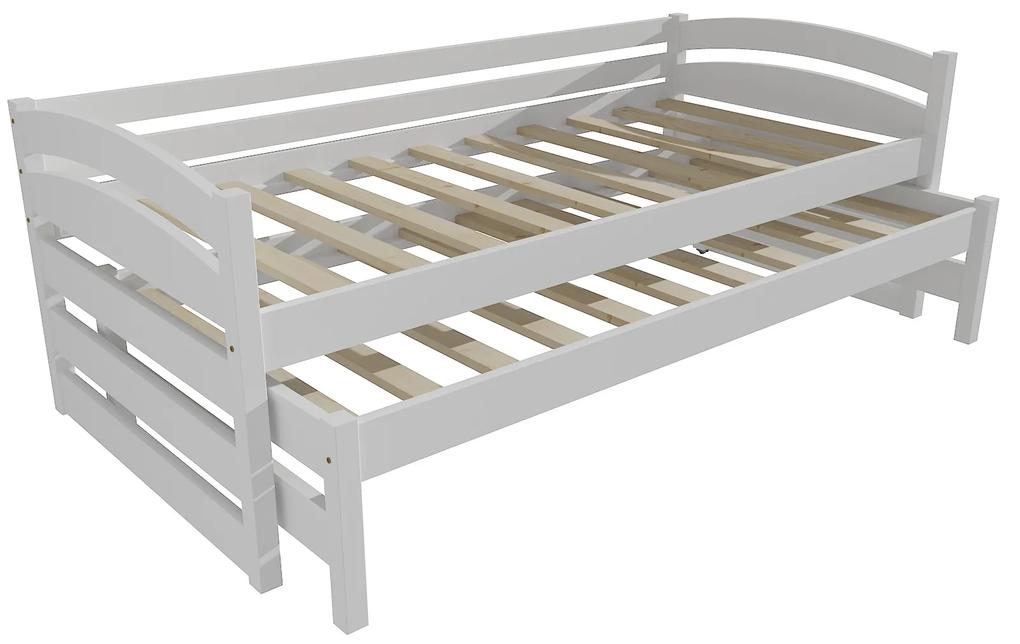 Vomaks Dětská postel s výsuvnou přistýlkou DPV 012 Rozměr: 80 x 180 cm, Barva: moření dub