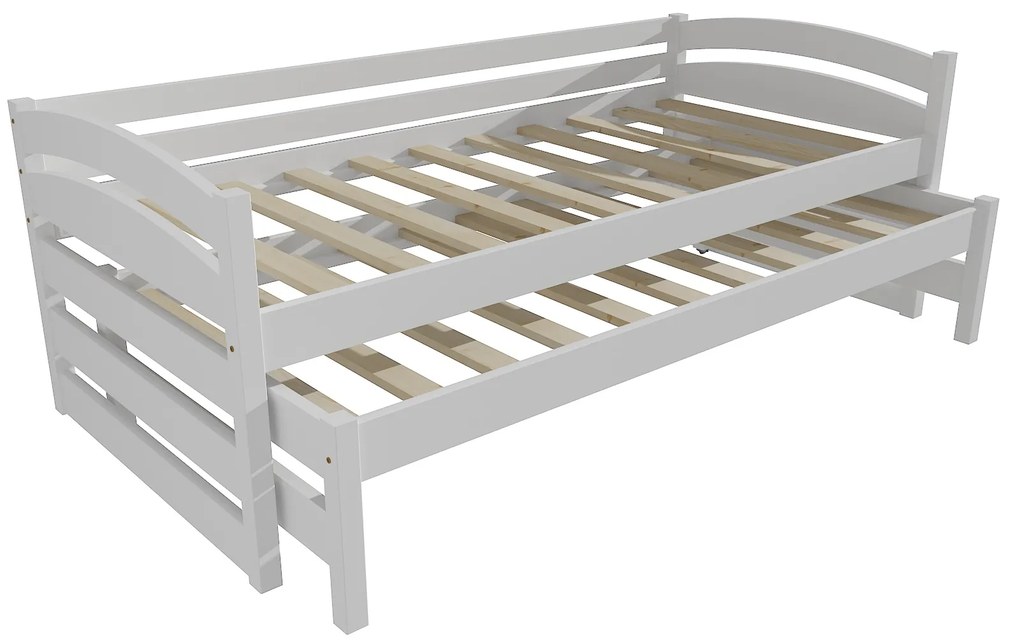 Vomaks Dětská postel s výsuvnou přistýlkou DPV 012 Rozměr: 80 x 180 cm, Barva: moření olše