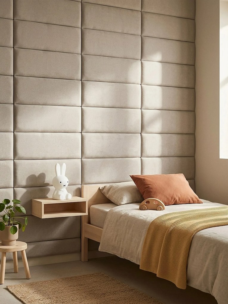 Sinsay - Obdélníkové čalouněné panely 2 pack - béžová