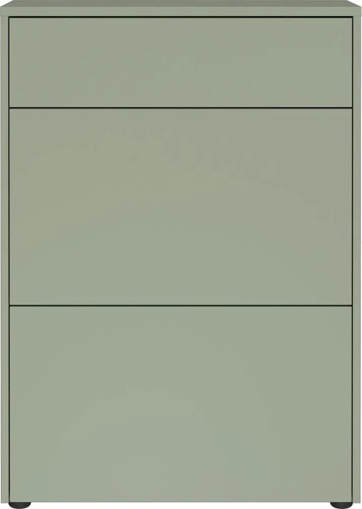 Šedozelená matná skříňka 70x99x34 cm Binetto – Germania