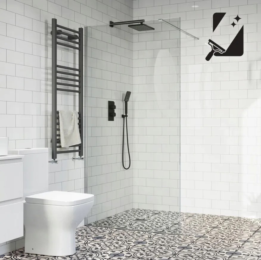 Invena Walk-In, sprchová zástěna 90X200cm, 8mm čiré sklo, chromový profil, INV-AK-32-196-O