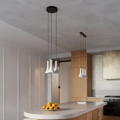 Závěsné svítidlo SOLLUX REA 3L beton E14 3x12W bez žárovky SL.1225