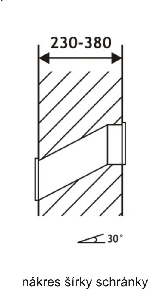 KĽUČKA SM D poštovní schránka oboustranná Antik měděný