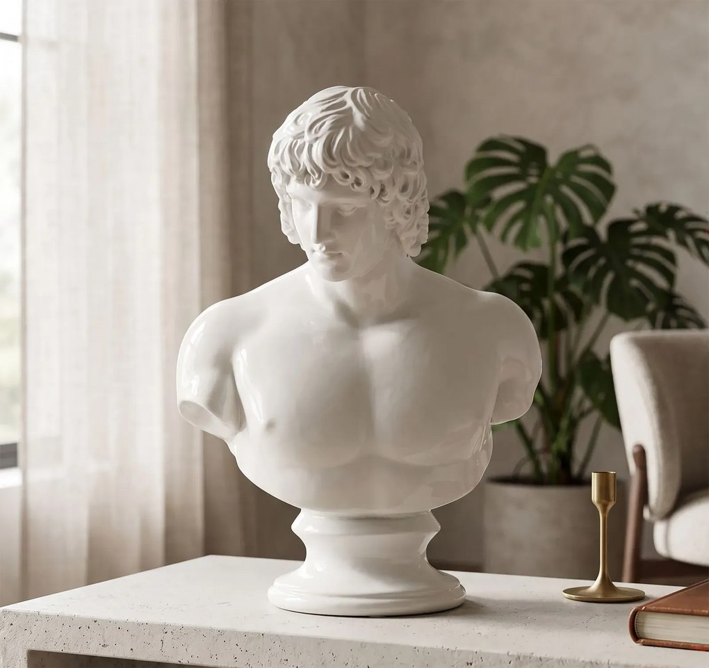 Socha Centurion 25 cm bílá
