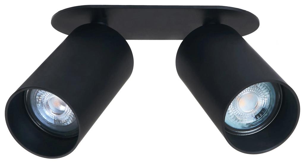 BERGE Svítidlo LED LUNGO 2x GU10 zápustné černý