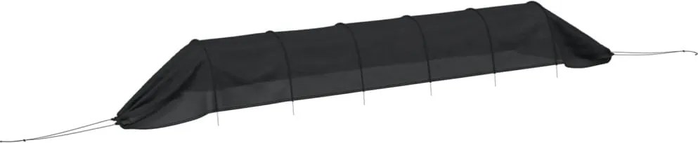 Zahradní tunely 2 ks černé ocel a polyethylen 3281496