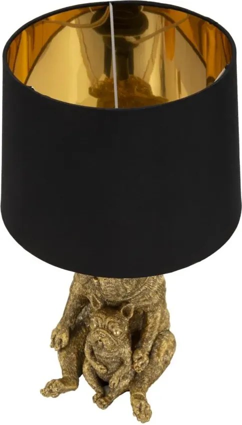 Stolní lampa Dog 43,8 cm černo-zlatá