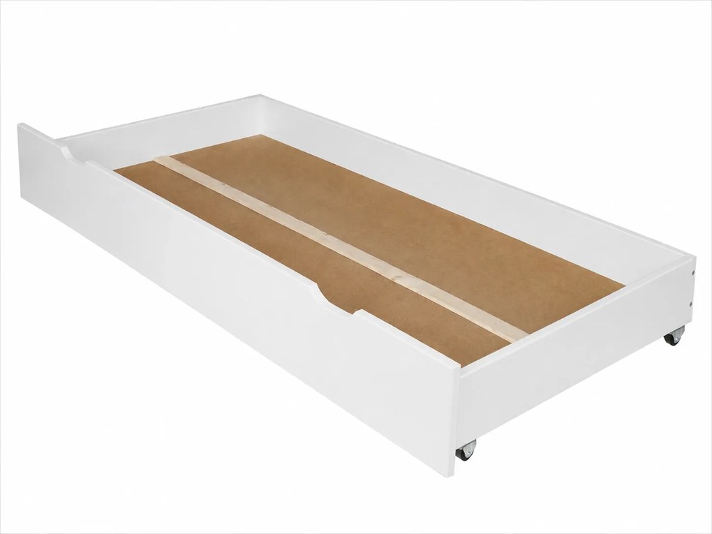 Šuplík pod postel 200 cm - bílý