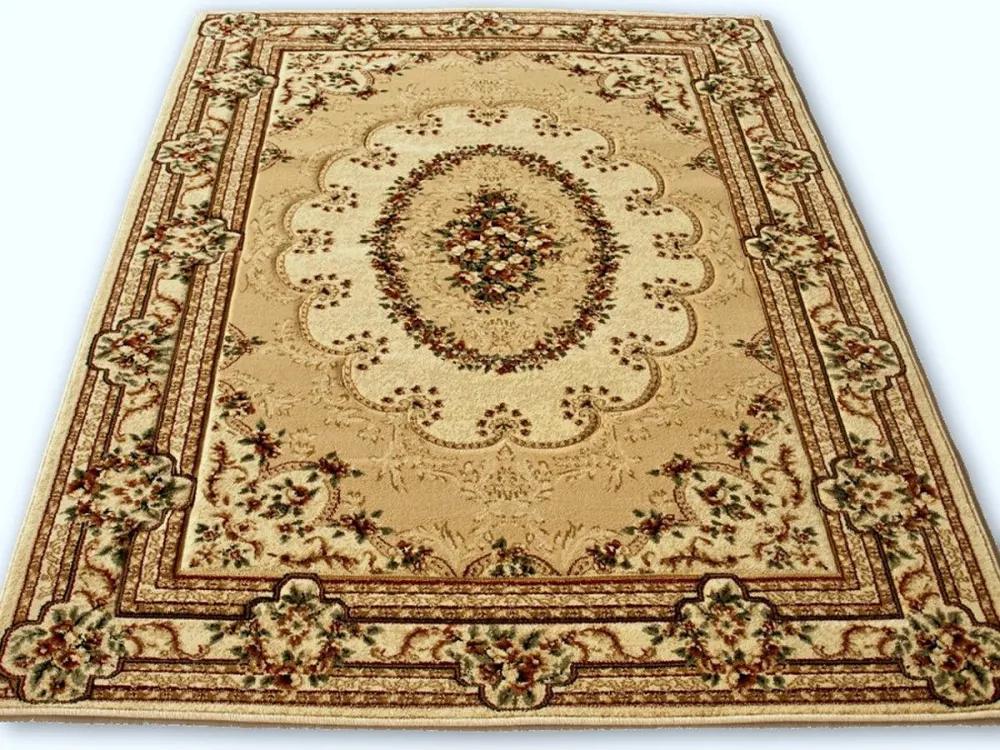 Kusový koberec klasický vzor béžový, Velikosti 150x300cm