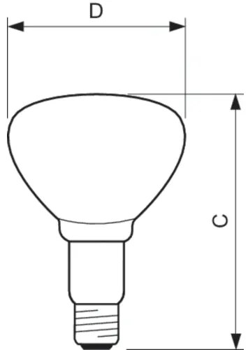 Infražárovka IR Philips 150R R125 HG E27