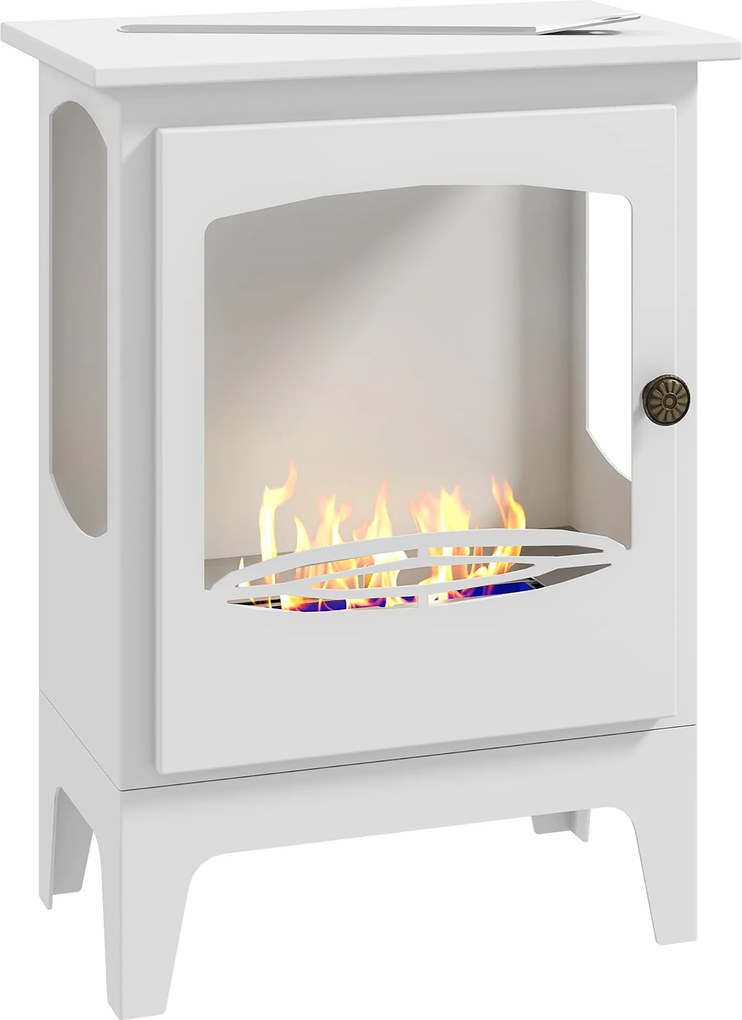 HOMCOM krb na bioethanol 2,05 kW ocel, nádrž 0,9 l, doba hoření 3 h, 39x26x54 cm, černý