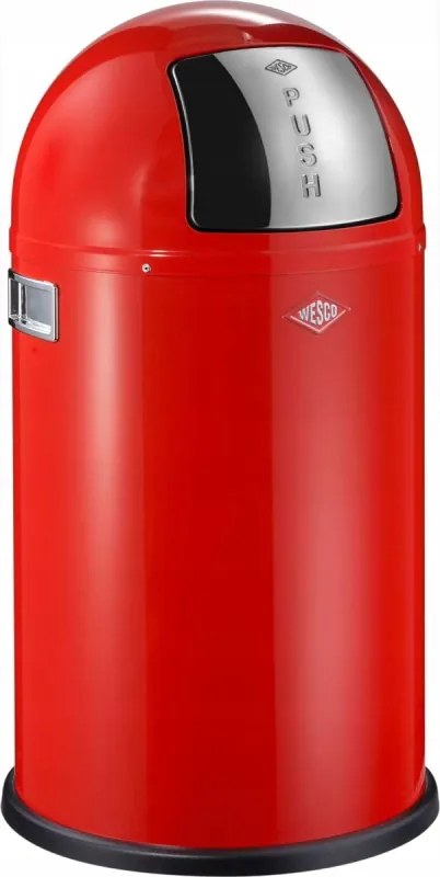 Odpadkový koš červený 50 l Pushboy Wesco