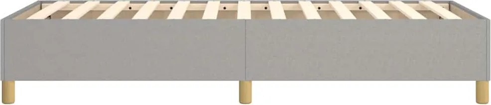 Rám postele s boxspringem světle šedá 90 x 190 cm textil 3120921