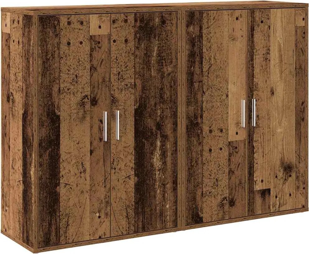 Servírovací skříň 2 ks Staré dřevo 60 x 31 x 84 cm 3334302