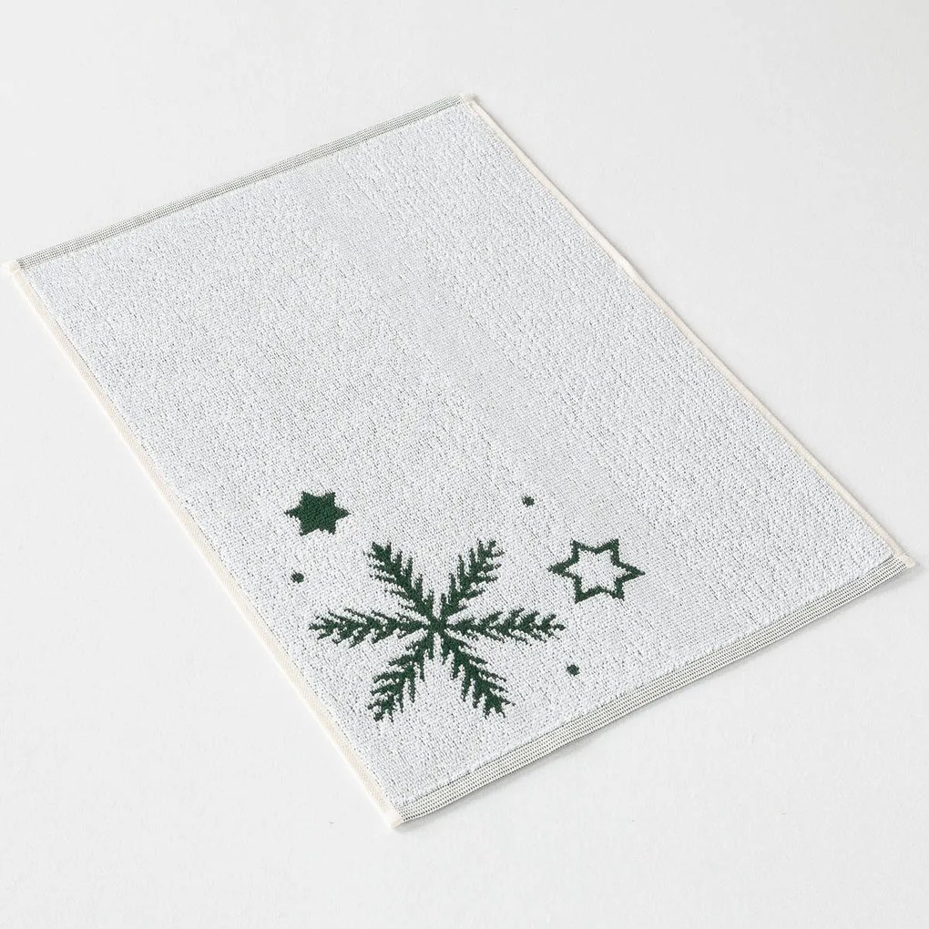 Kuchyňský ručník Veba ZARA Ledová hvězda bílozelená Velikost: 35x50 cm