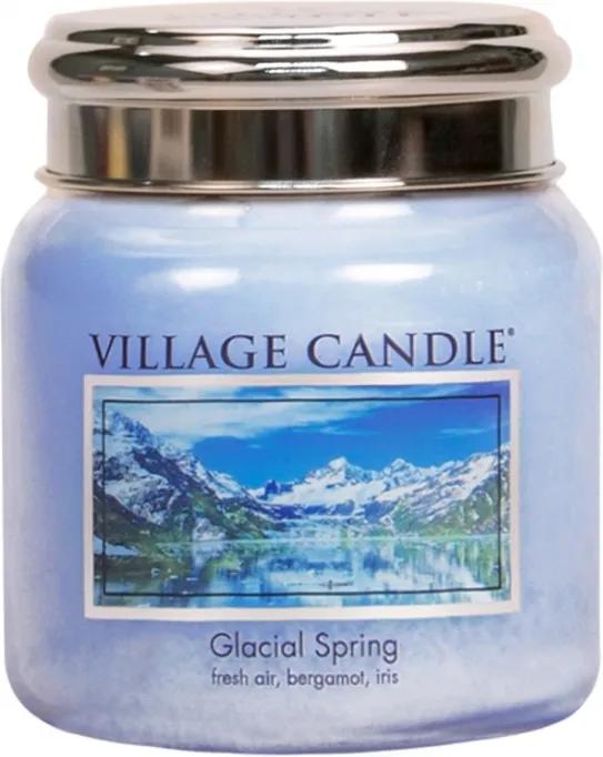 Village Candle Vonná svíčka ve skle, Ledovcový vánek - Glacial Spring, 16oz