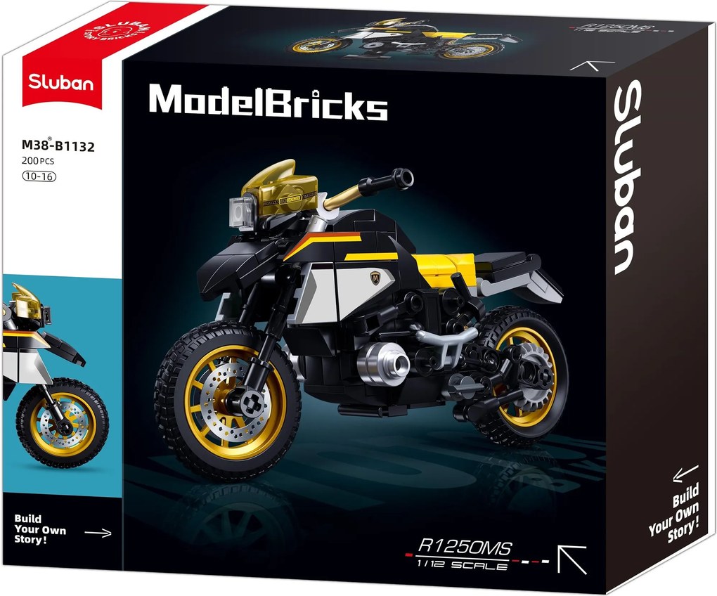 Stavebnice sluban model bricks m38-b1132 motorka r1250 gs