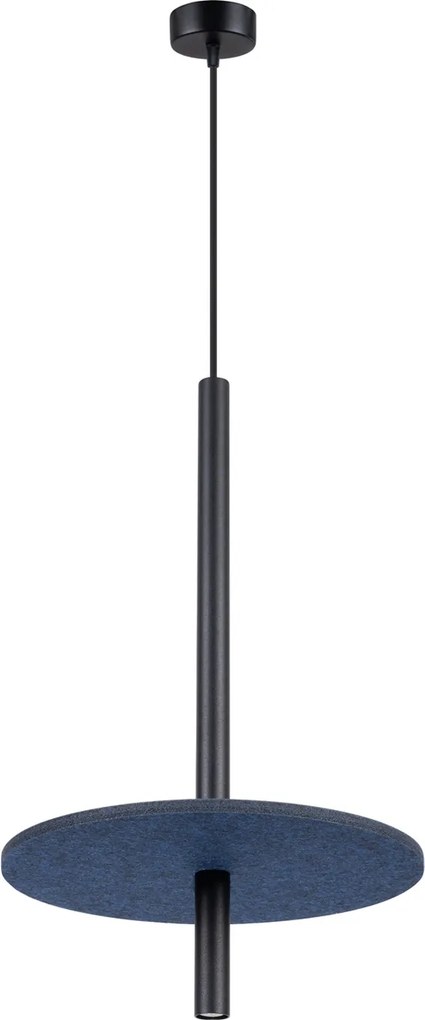 Sollux Lighting Závěsná lampa FELTRO 1 černá/tmavě modrá