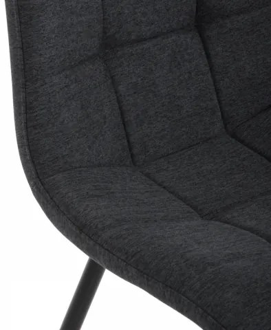Jídelní židle šedá látka černé kovové nohy DCL-193 GREY2