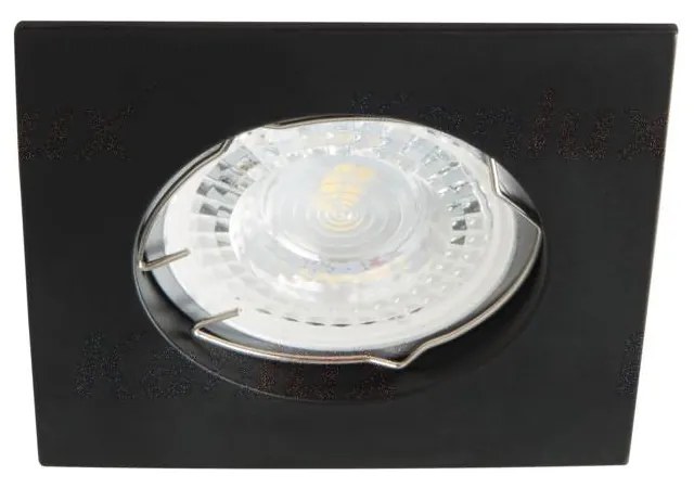 Podhledové bodové osvětlení DENY, 1xGX5,3, 50W, 75x75mm, hranaté, černé Lumines DENY