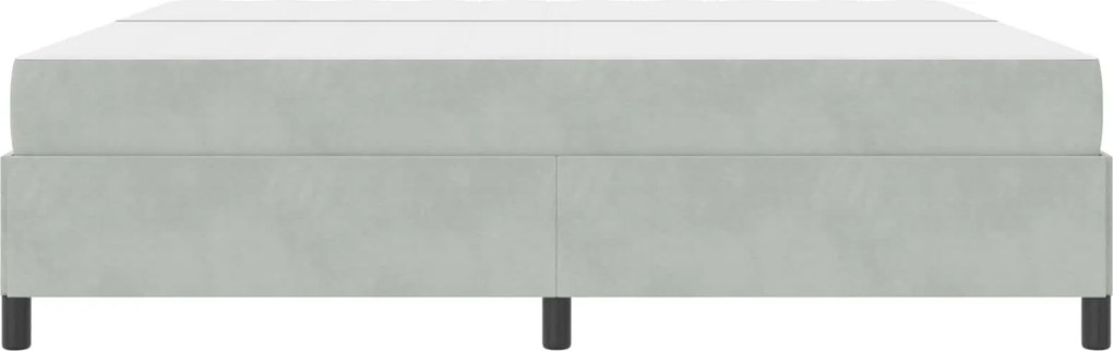 Rám postele Světle šedá 200 x 200 cm textil 3399084
