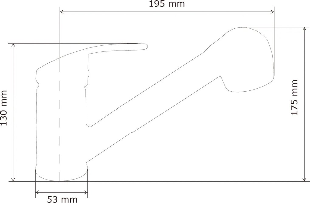 Gamma Neon, stojánková dřezová baterie s výsuvnou výlevkou, černá matná, SKQ-BAT-BK