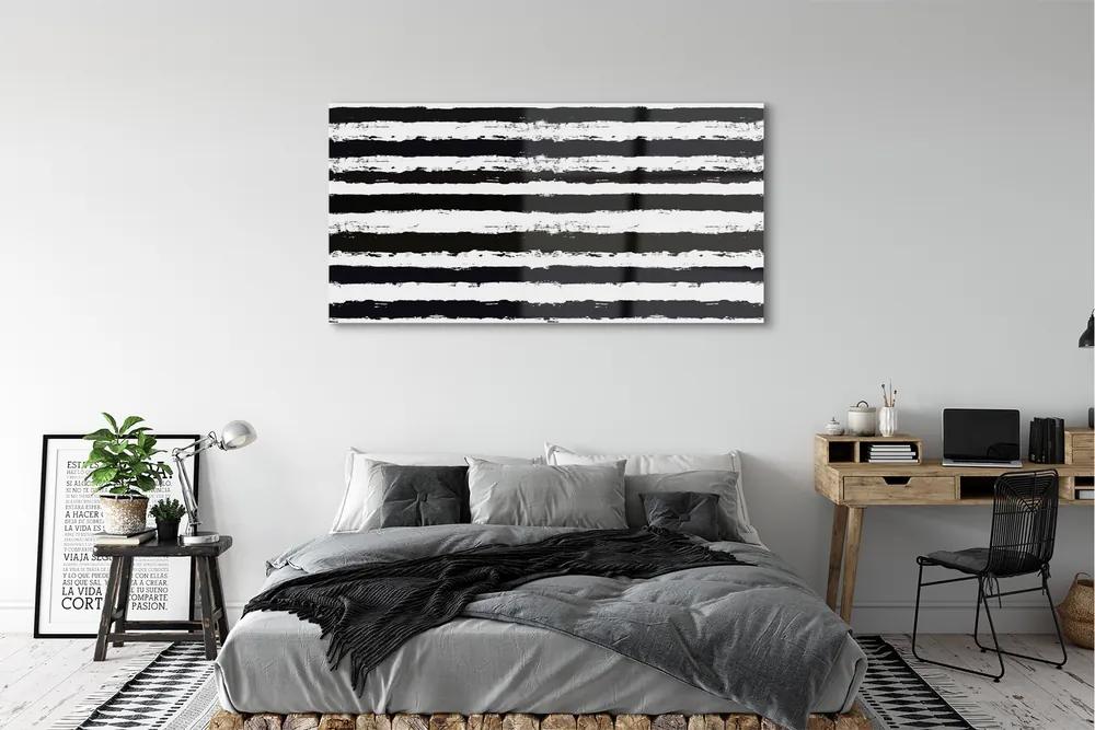 akrylový obraz Nepravidelné pruhy zebra 140x70 cm