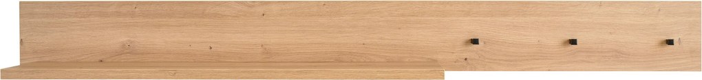 XXXLutz NÁSTĚNNÝ REGÁL dub artisan, 136/14/20 cm Jimmylee - Pokoje pro miminka sestavy - 002808011705