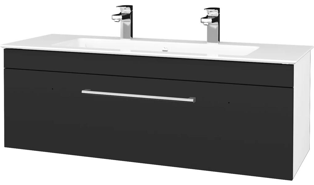 Dřevojas Koupelnová skříň ASTON SZZ 120 Varianta: N01 Bílá lesk / Úchytka T06 / N06 Lava