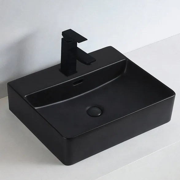 Umyvadlo KW6146 - nástěnné i na desku - sanitární keramika - 50 x 42 x 12,5 cm - možnost volby barvy