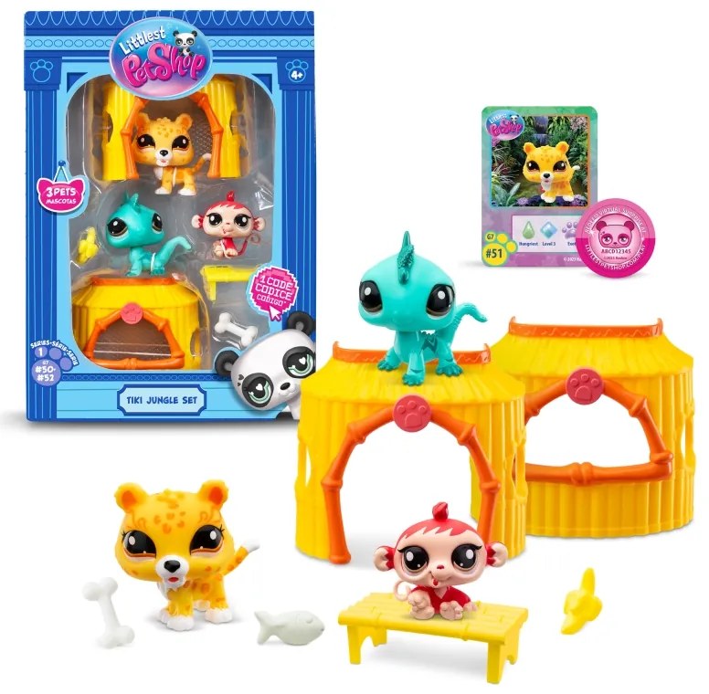 Littlest Pet Shop 3 figurky Džungle
