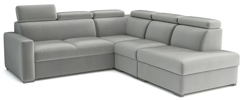 Sedací souprava PEDRO L | 250x265 cm | rozkládací + 2x úložný prostor | polohovatelné záhlavníky | VÝBĚR TKANIN