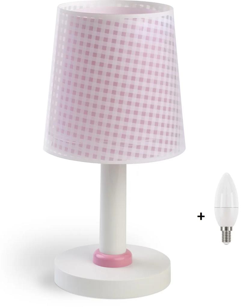 Dalber 80221S VICHY - Dětská stolní lampička pro holčičky + Dárek LED žárovka
