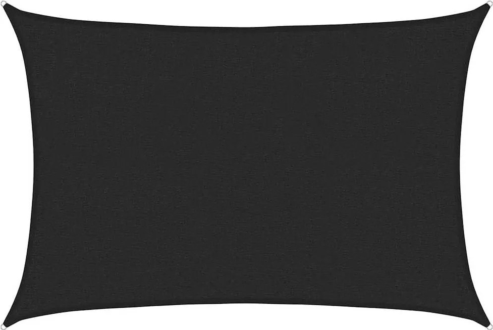 Stínící plachta 160 g/m² černá 2 x 3 m HDPE 311722