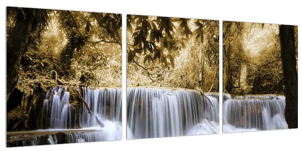 Obraz vodopádů (90x30 cm)