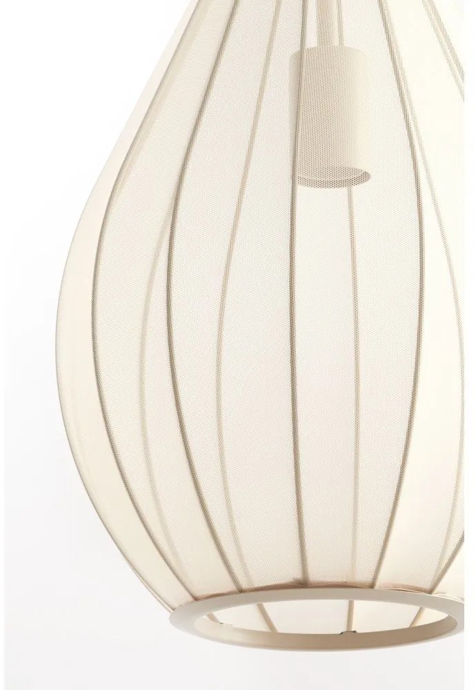 Béžové závěsné svítidlo se skleněným stínidlem ø 28 cm Itela – Light & Living